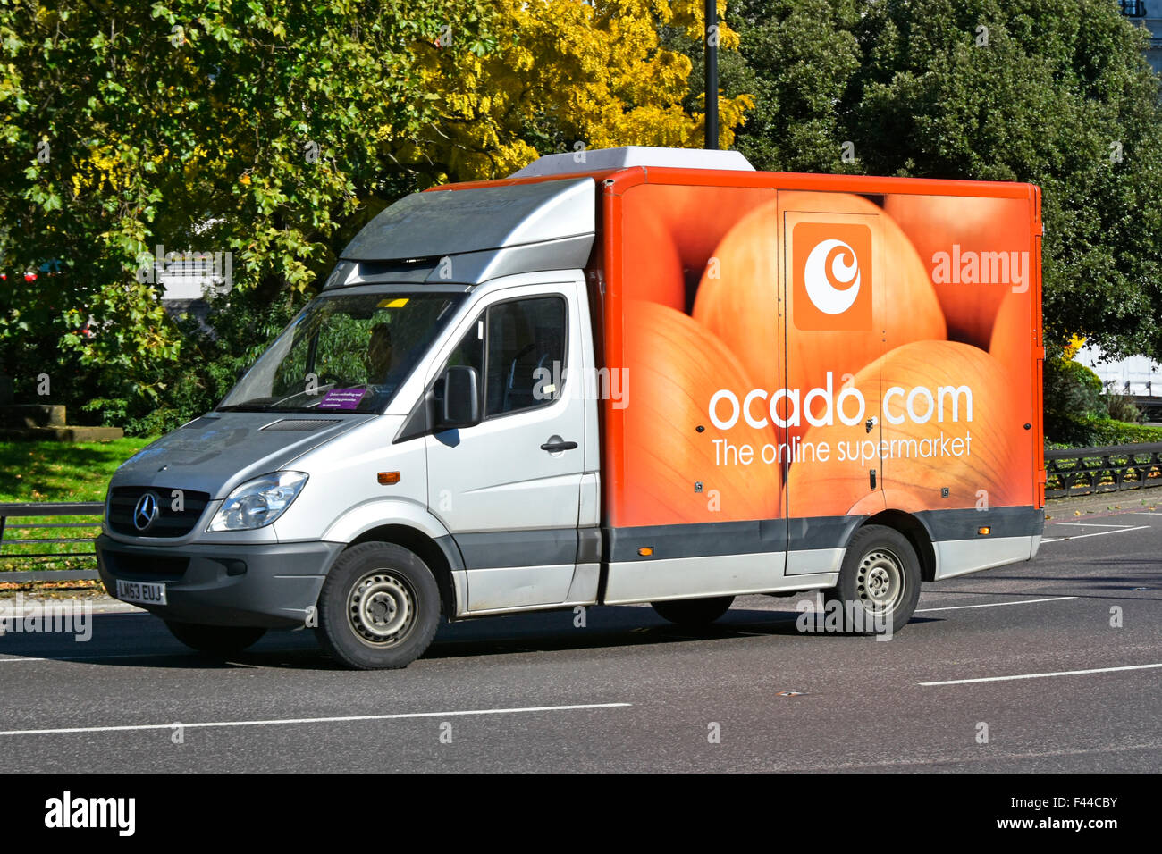 Ocado delivery van with groceries hi-res stock photography and images ...