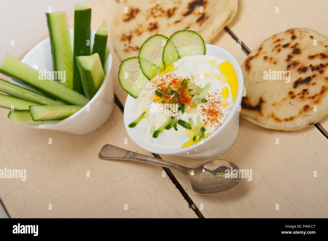 Goat yogurt cucumber salad arabian cuisine hi-res stock photography and ...