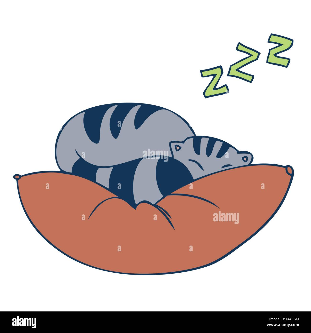 Cat sleep bed Stock Vector Images - Alamy