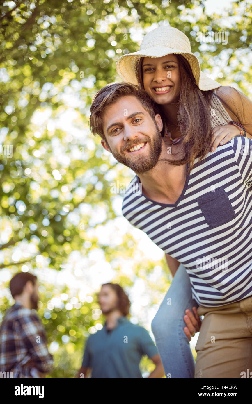 Hipster couple having fun together Stock Photo - Alamy