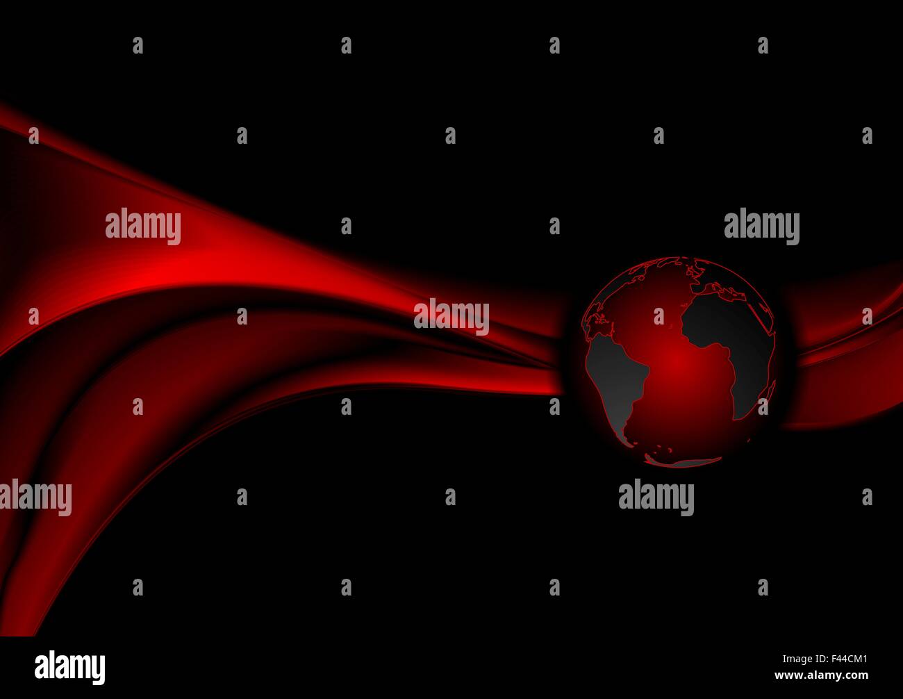 Dark red technology background with waves Stock Photo - Alamy