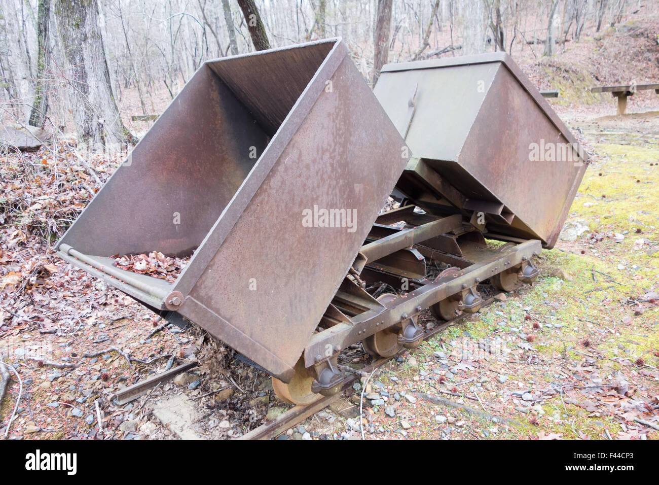 gold ore mining cart Stock Photo - Alamy