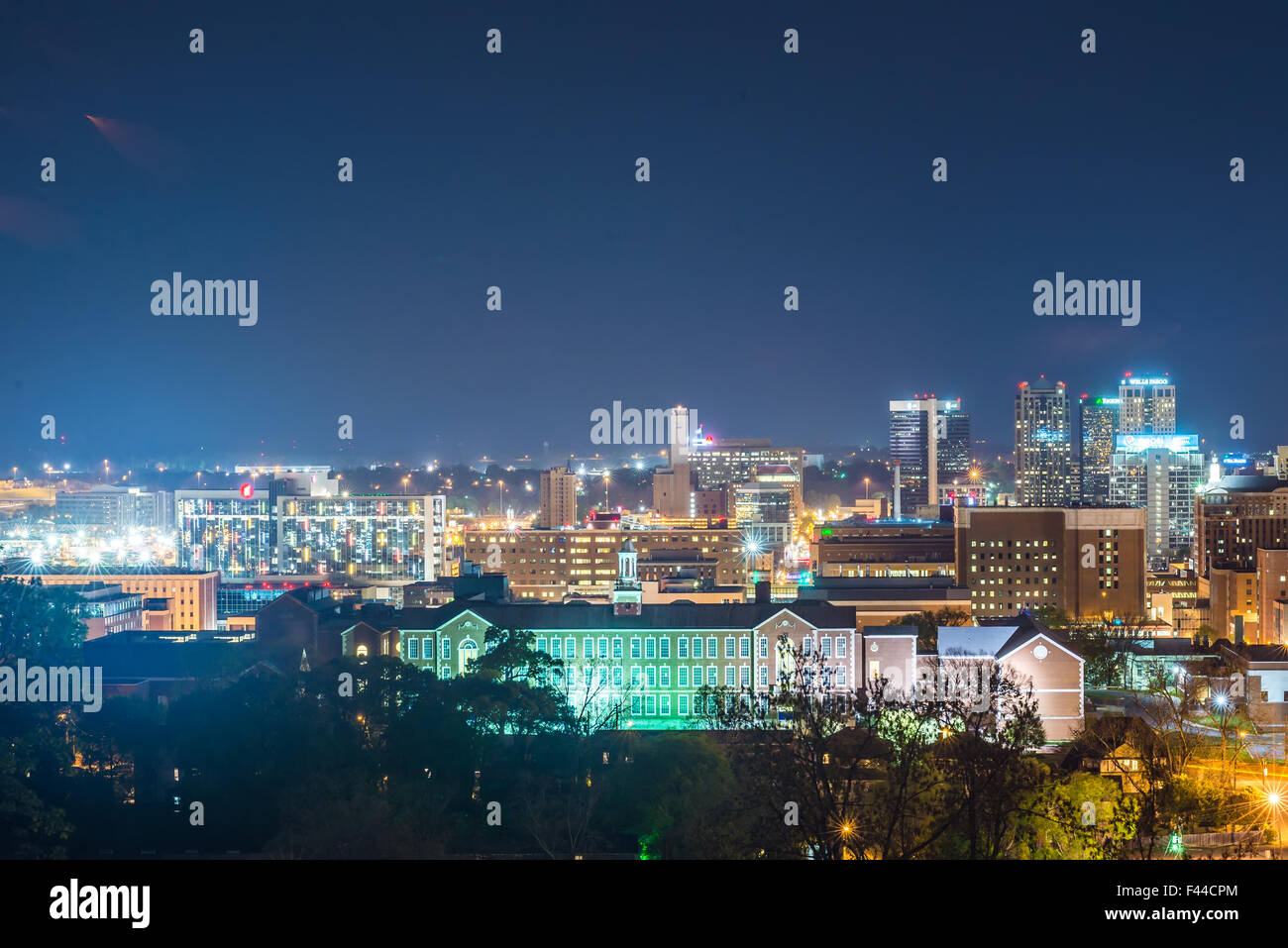 birmingham alabama evening skyline Stock Photo - Alamy