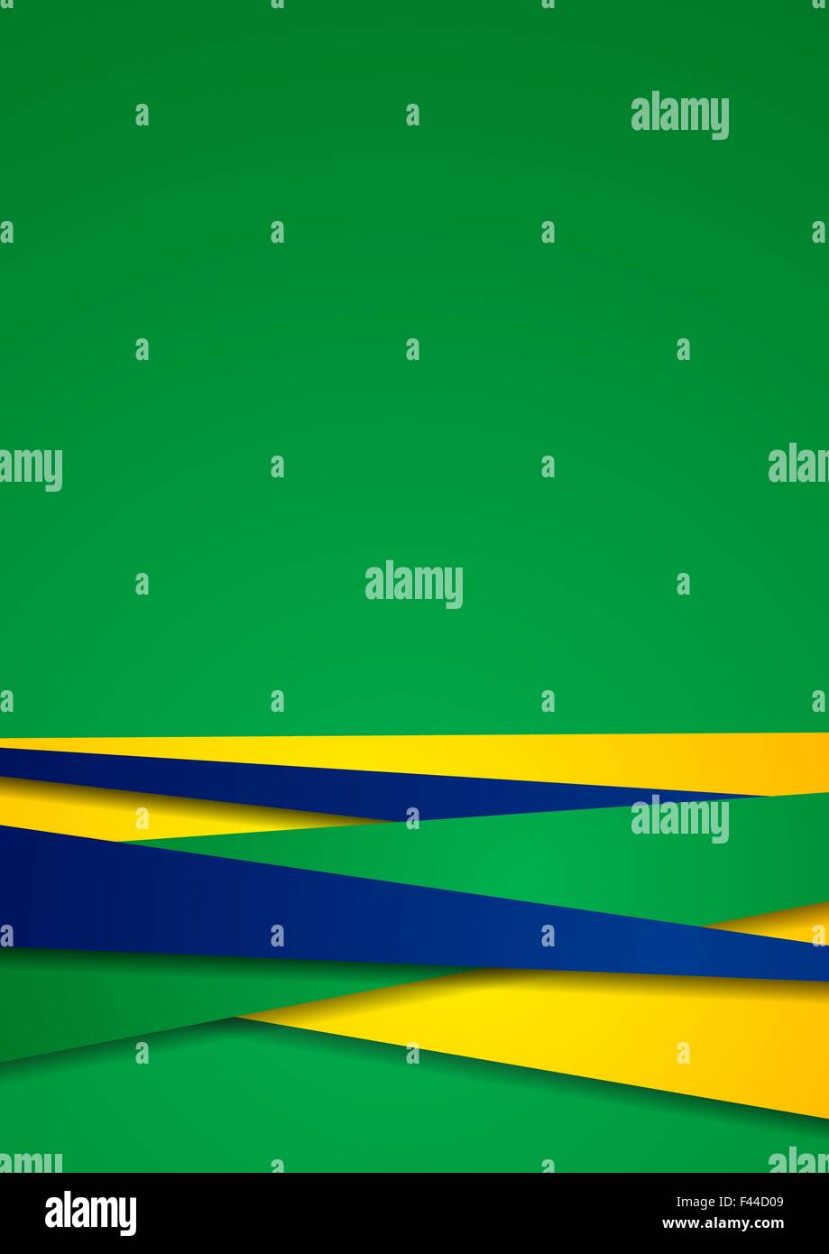 Vector background in Brazilian colors Stock Photo - Alamy