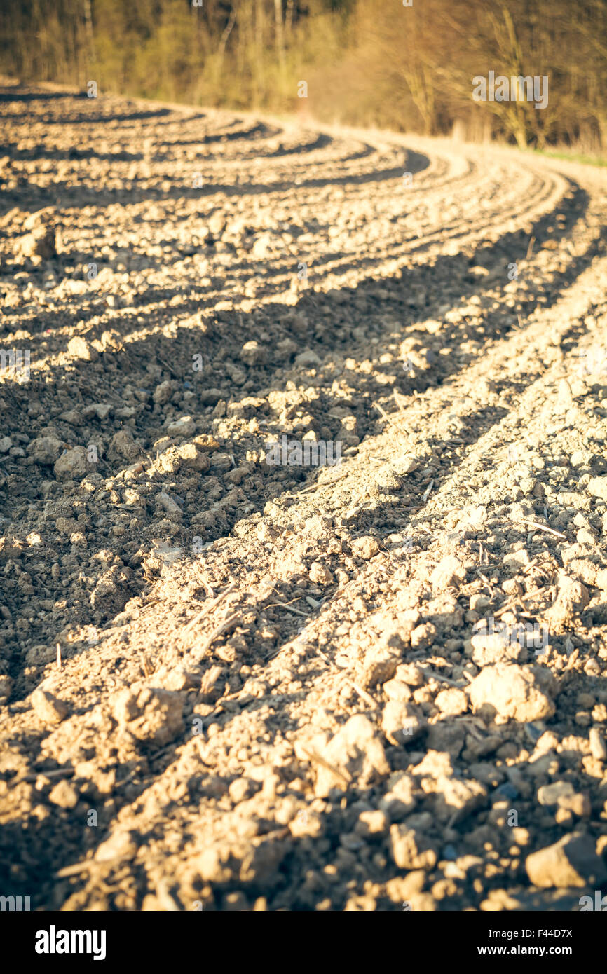 Field grooves hi-res stock photography and images - Alamy