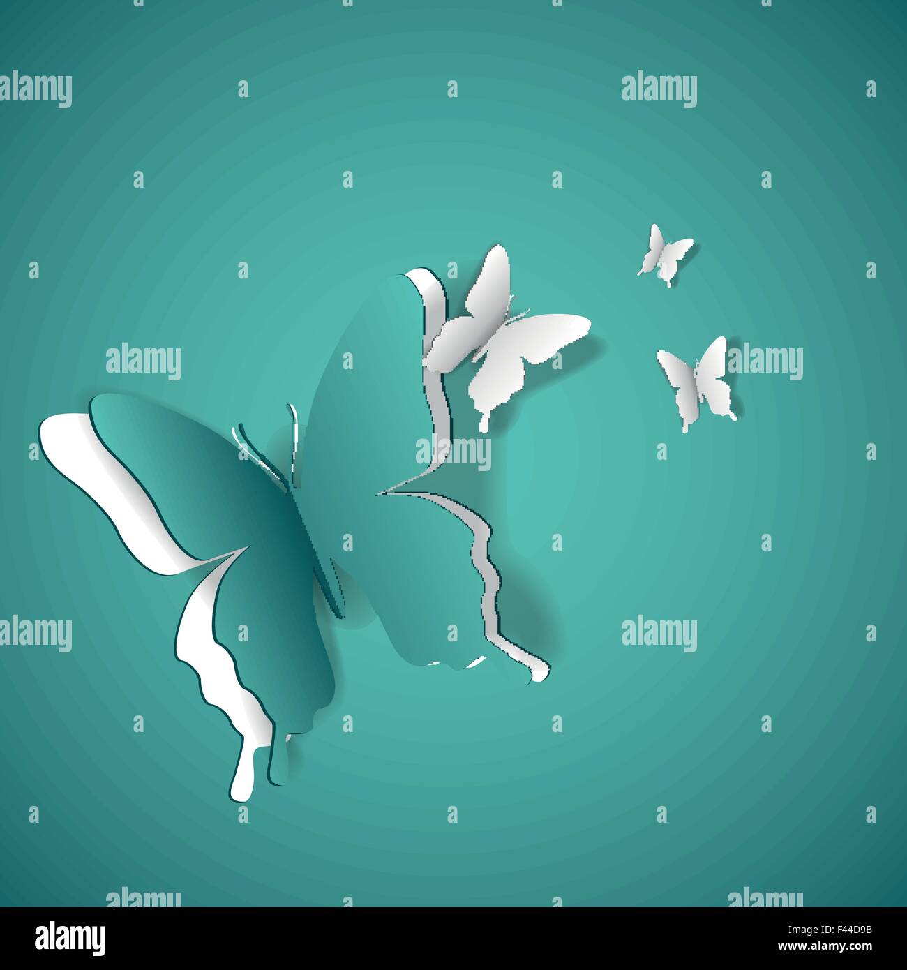 How to make paper butterflies Stock Vector Images - Alamy