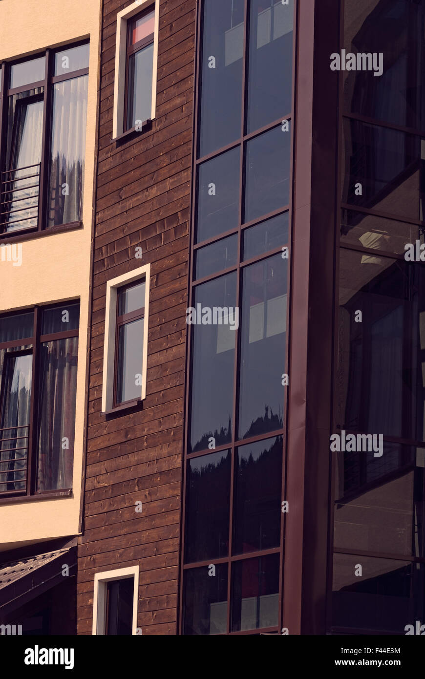 high building with glass windows Stock Photo - Alamy