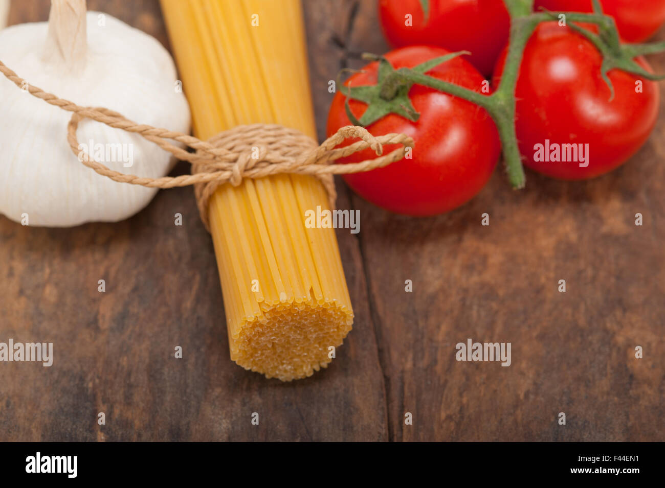 Italian basic pasta ingredients Stock Photo - Alamy