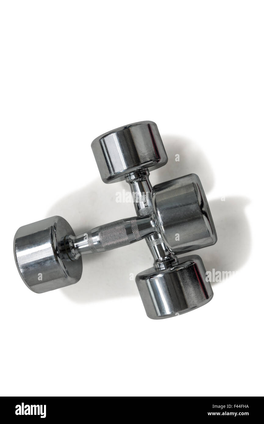A pair of dumbbells together Stock Photo - Alamy