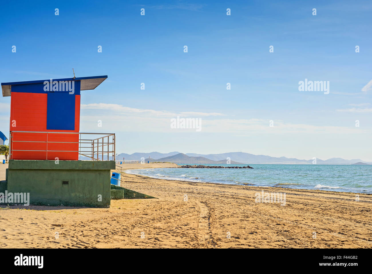 Lifeguard house on the beach Stock Photo - Alamy