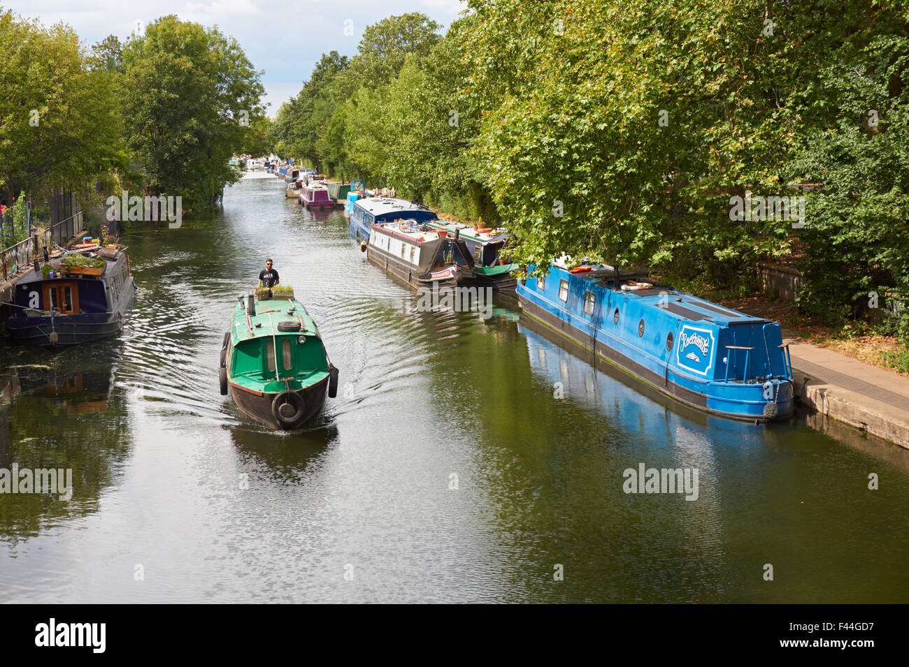 Regent's Canal near Victoria Park East End of London England United ...