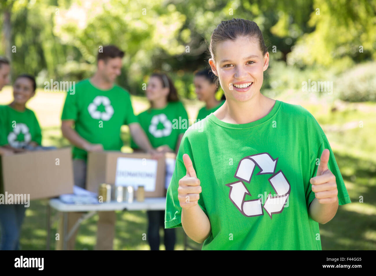 Team nature activists in eco hi-res stock photography and images - Alamy