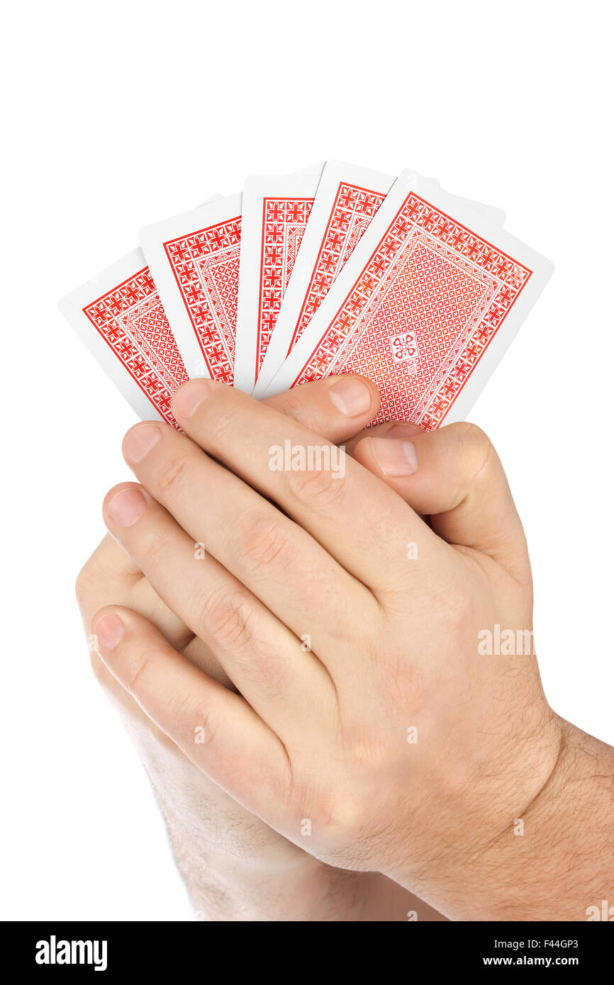 Hands holding cards hi-res stock photography and images - Alamy