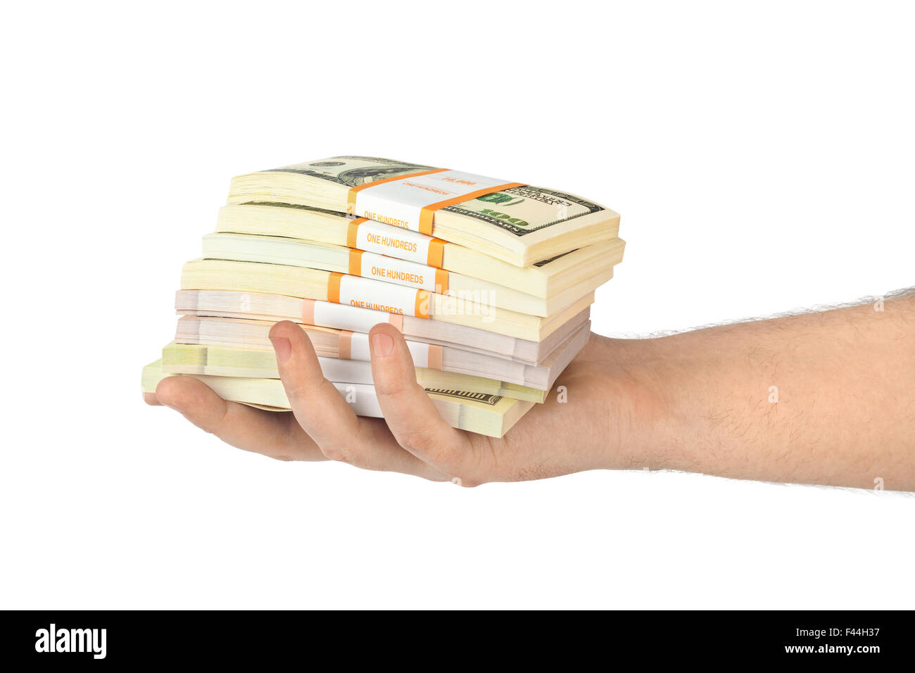 Hand with money Stock Photo - Alamy