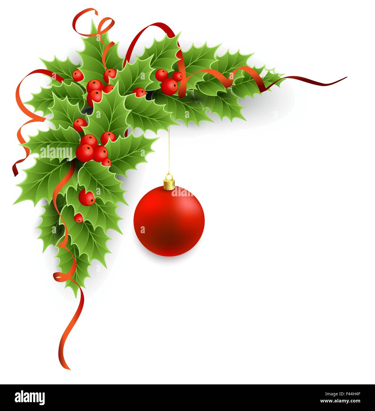 Holly Corner Clipart Black And White