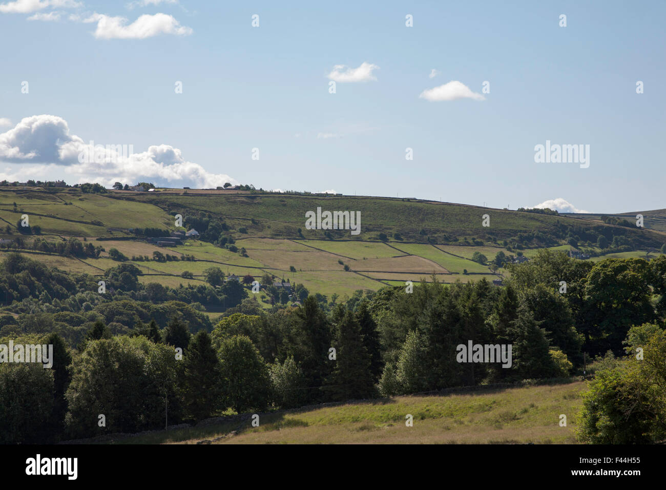 Moorland above Oxenhope near Haworth West Yorkshire England Stock Photo ...