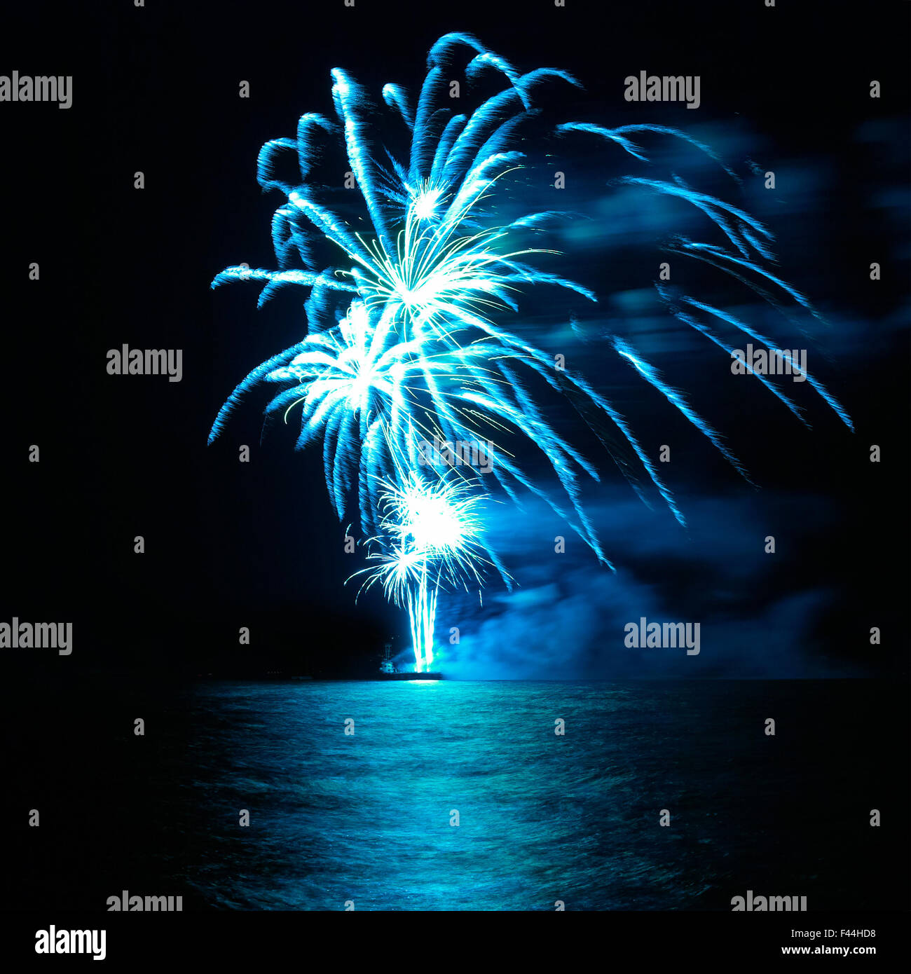 Colorful holiday fireworks Stock Photo - Alamy
