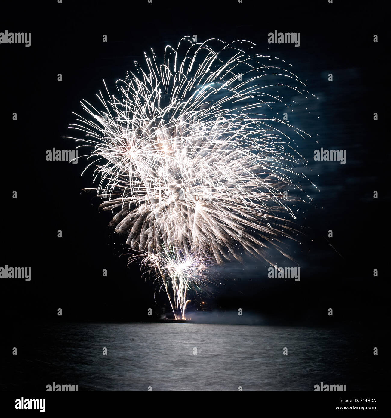 Colorful holiday fireworks Stock Photo - Alamy