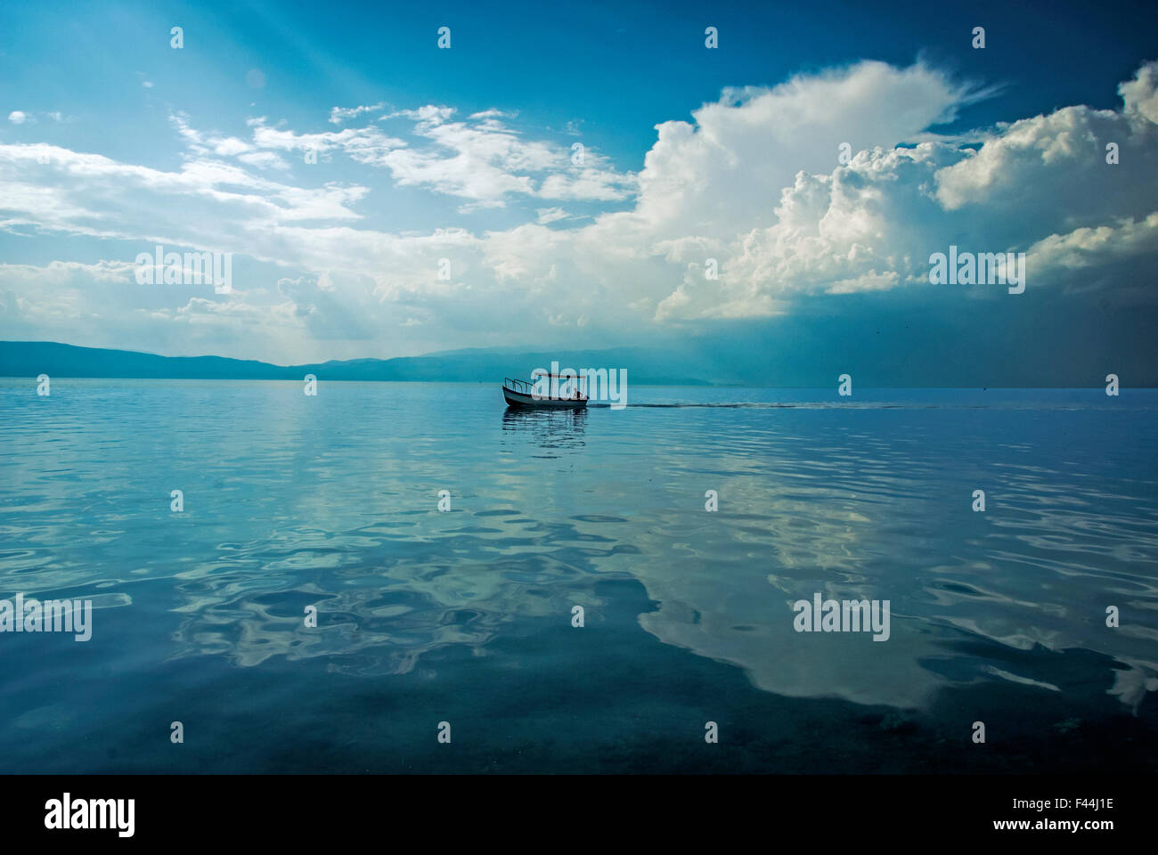 Ohrid lake boat hi-res stock photography and images - Alamy