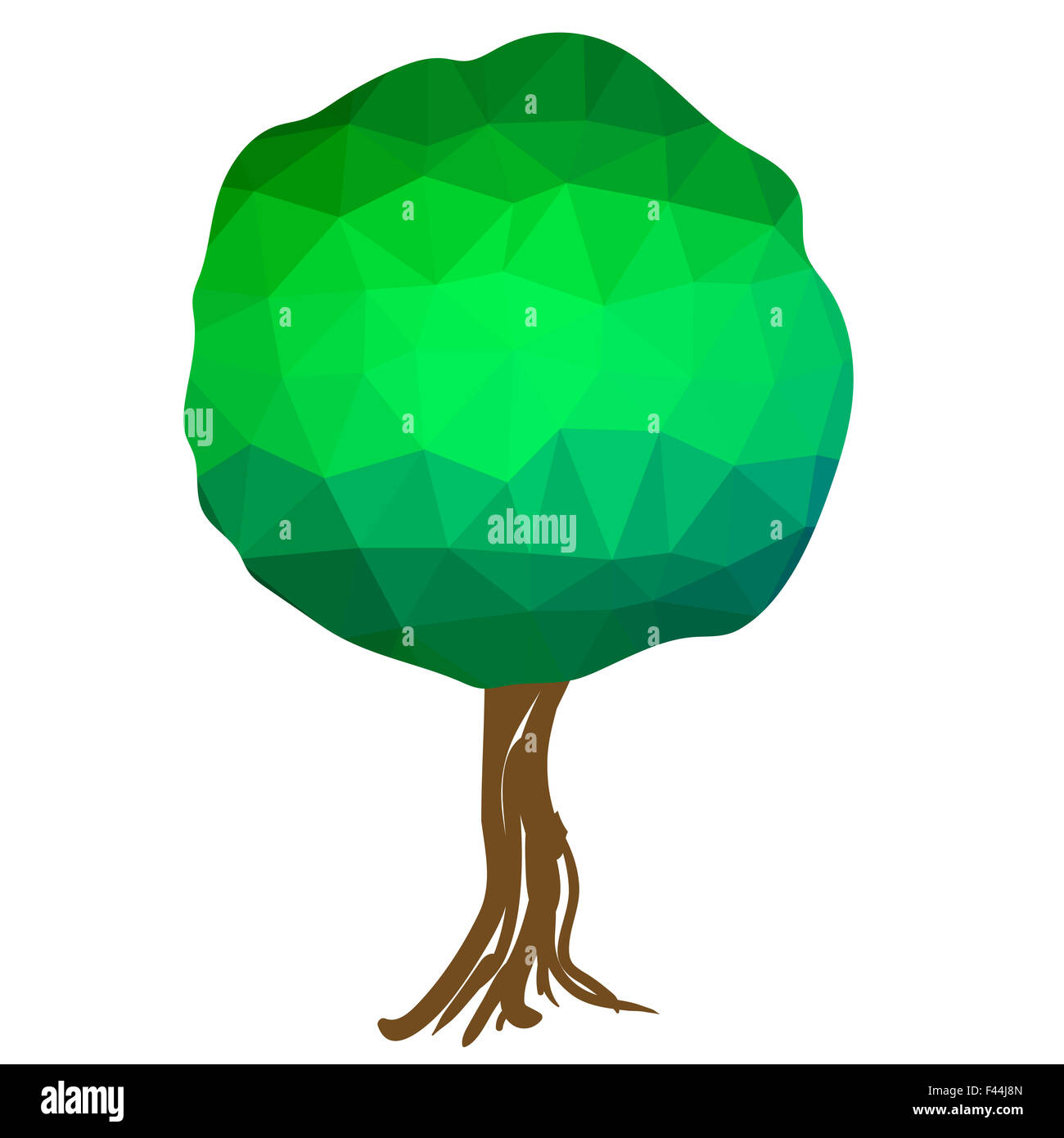 Polygonal tree hi-res stock photography and images - Alamy
