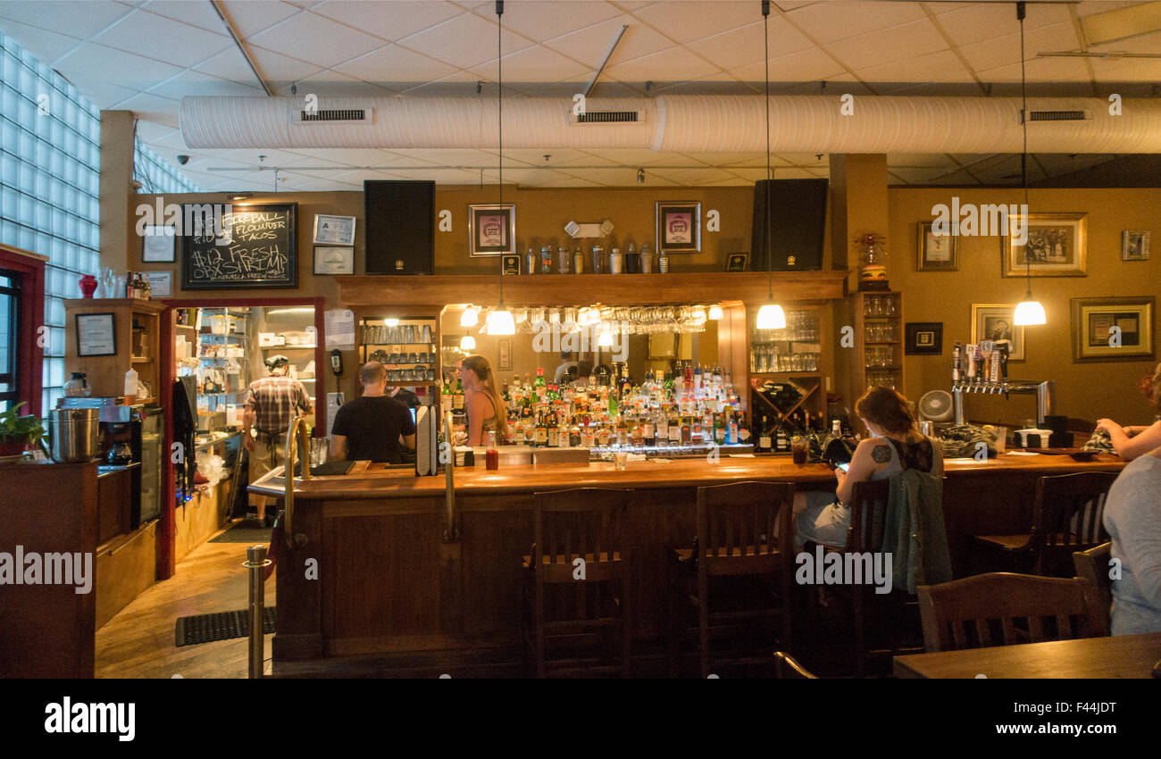 Rankin Vault cocktail lounge Asheville North Carolina Stock Photo - Alamy