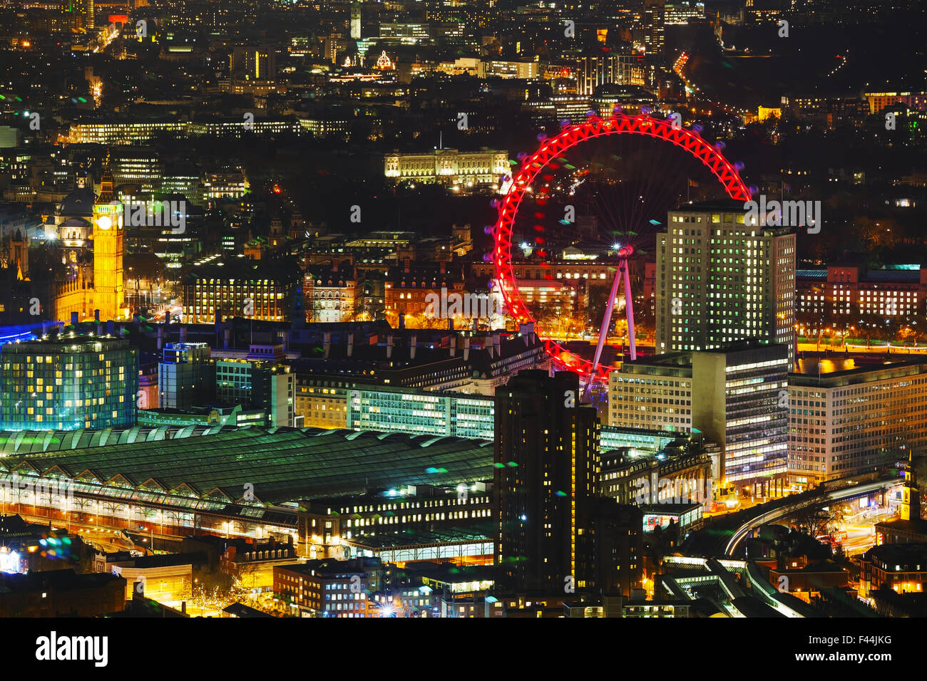Aerial overview of London city Stock Photo - Alamy