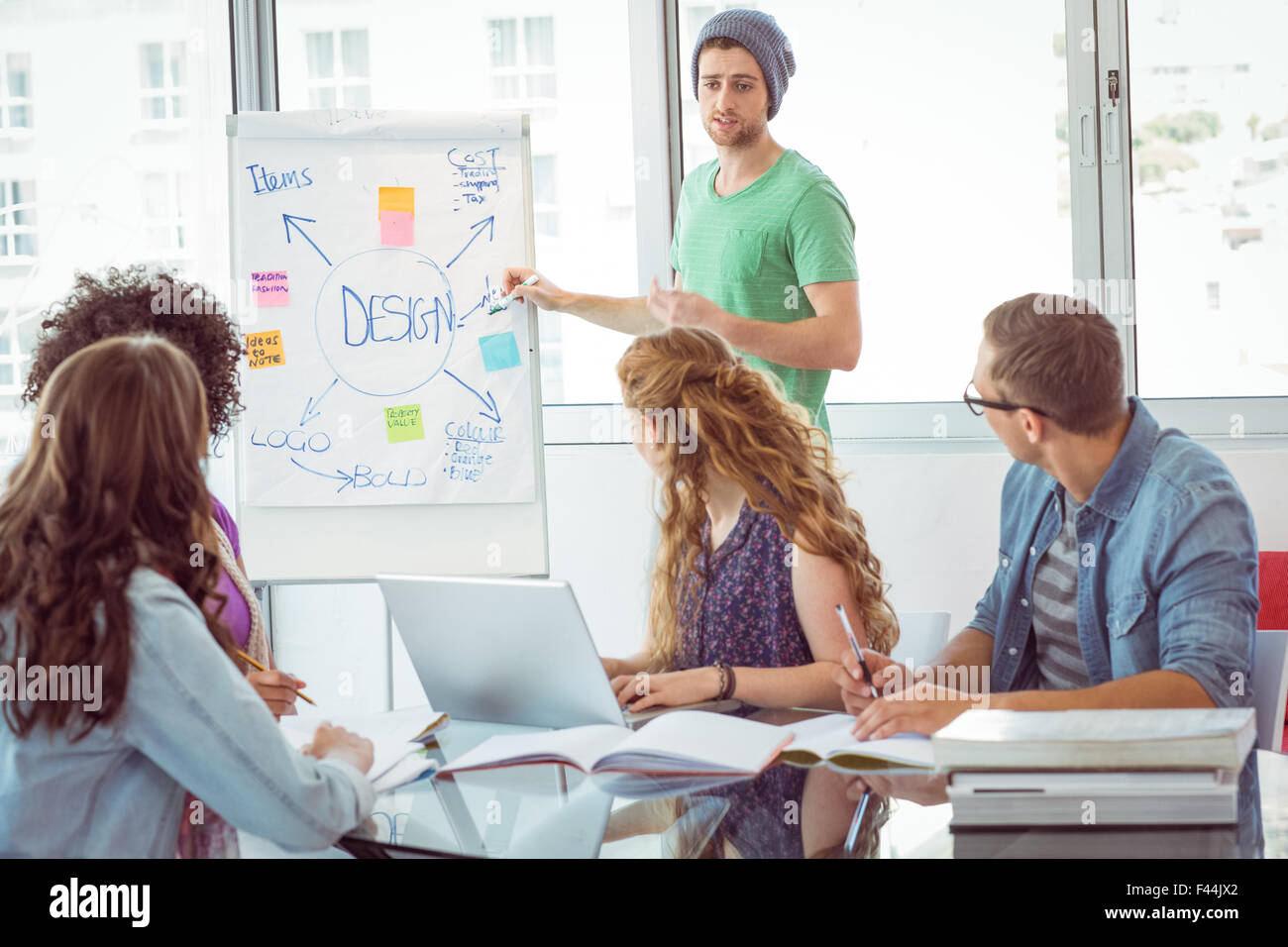 Indian Student Giving Presentation
