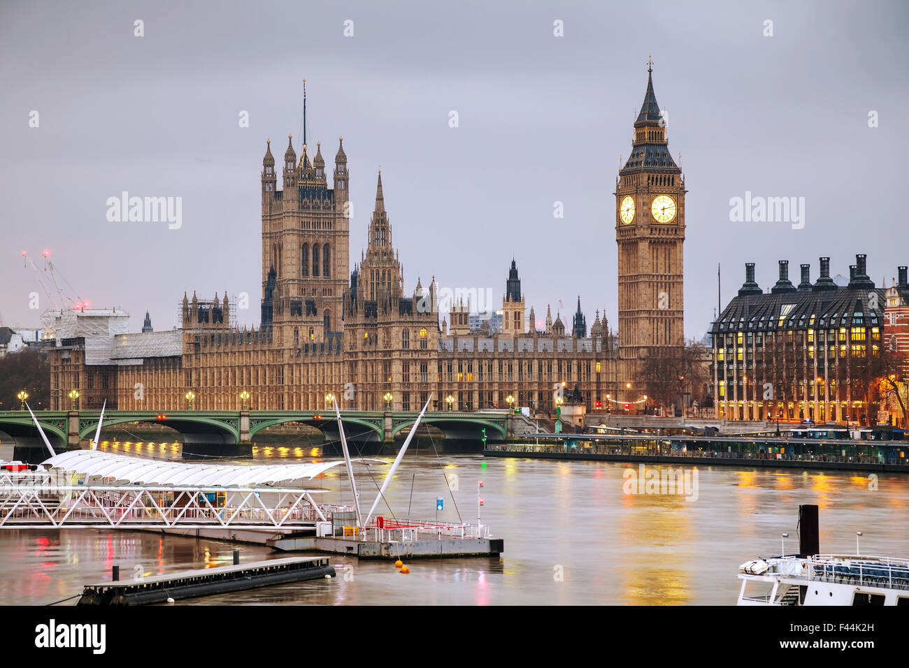 London with the Clock Tower Stock Photo - Alamy