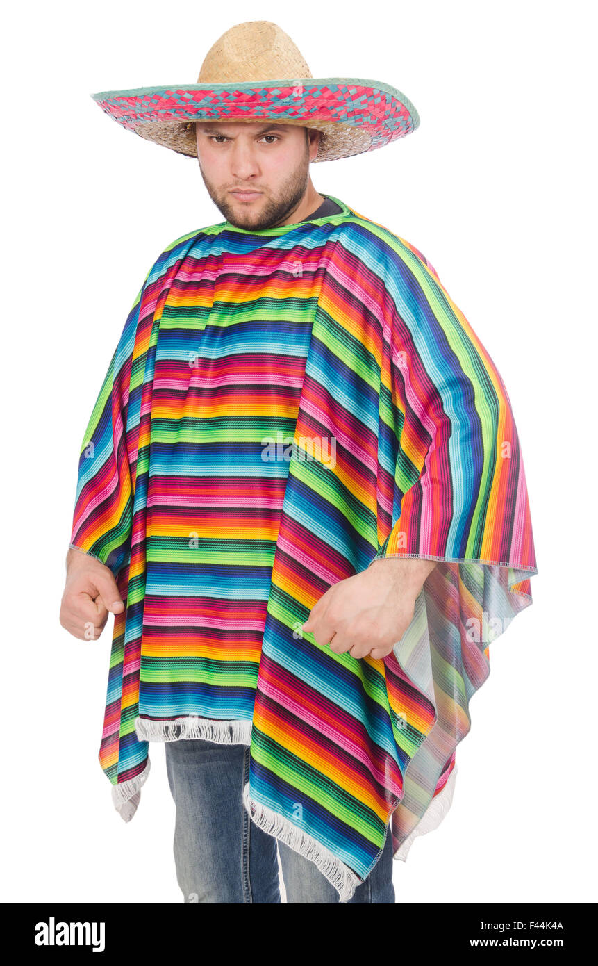 Funny mexican isolated on white Stock Photo - Alamy
