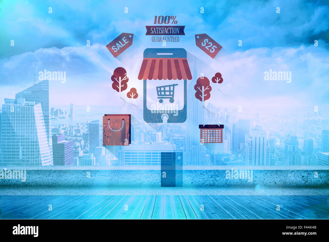 Sun shopping trolley hi-res stock photography and images - Alamy