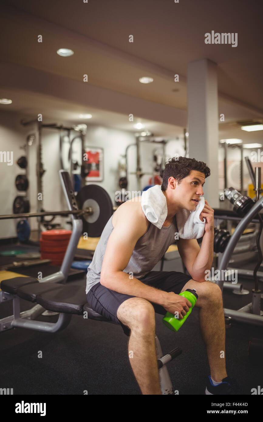 Exhausted athlete man working hi-res stock photography and images - Alamy
