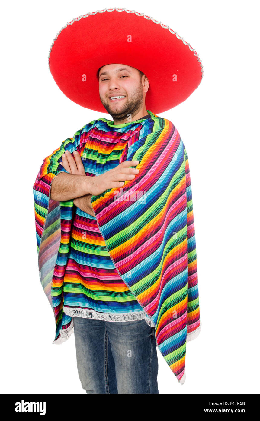 Funny mexican isolated on white Stock Photo - Alamy