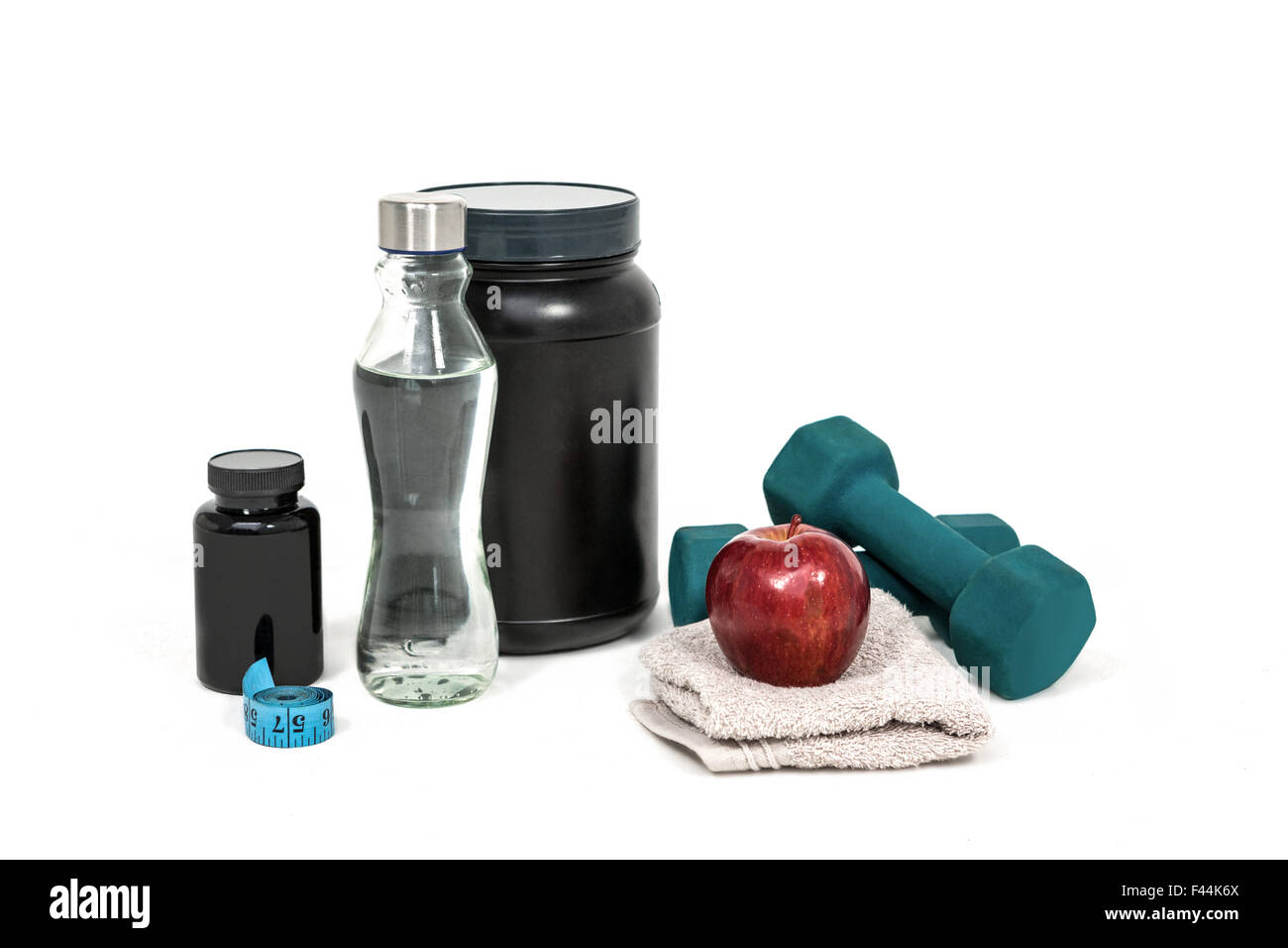 Health and exercise items Stock Photo - Alamy