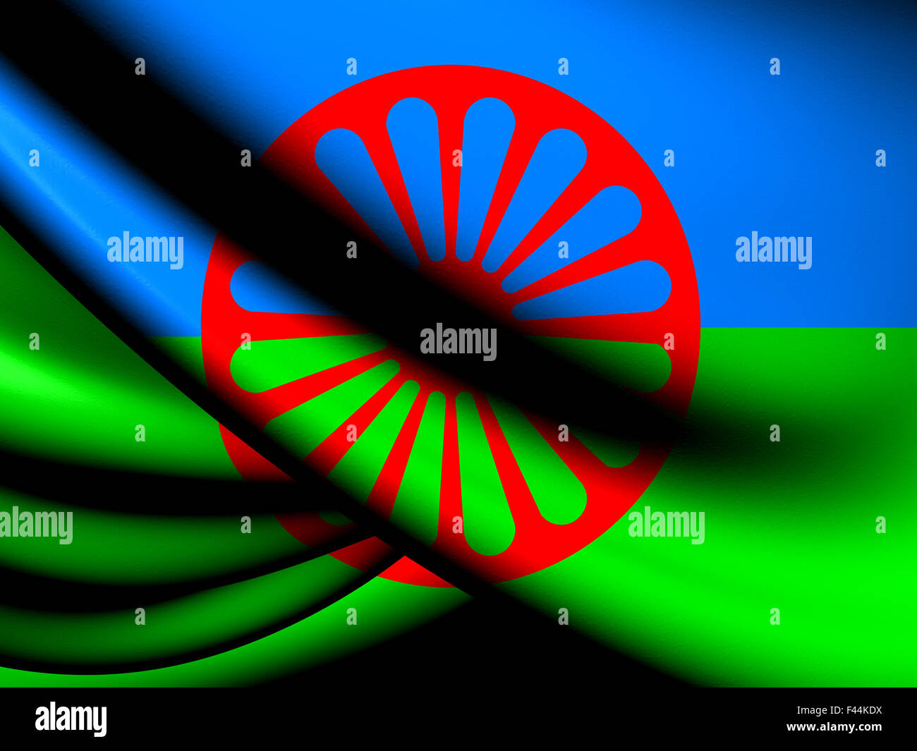 Flag of Romani People Stock Photo - Alamy