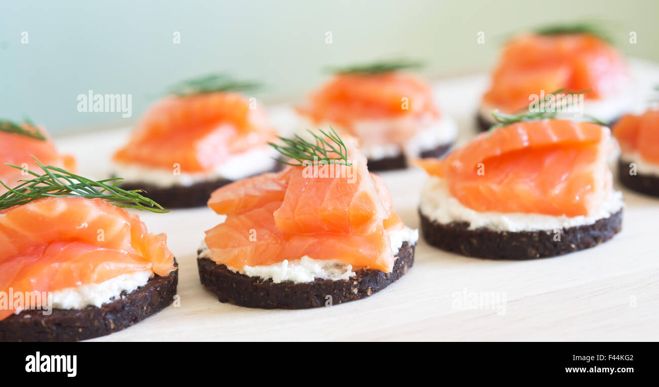 Seafood canapes hi-res stock photography and images - Alamy