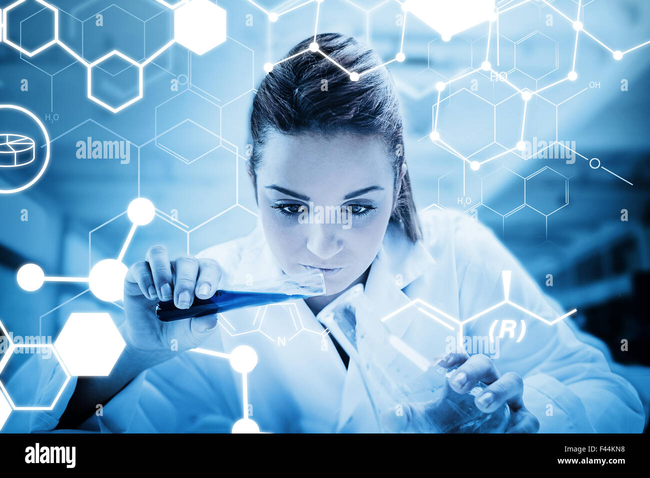 Composite image of science graphic Stock Photo - Alamy
