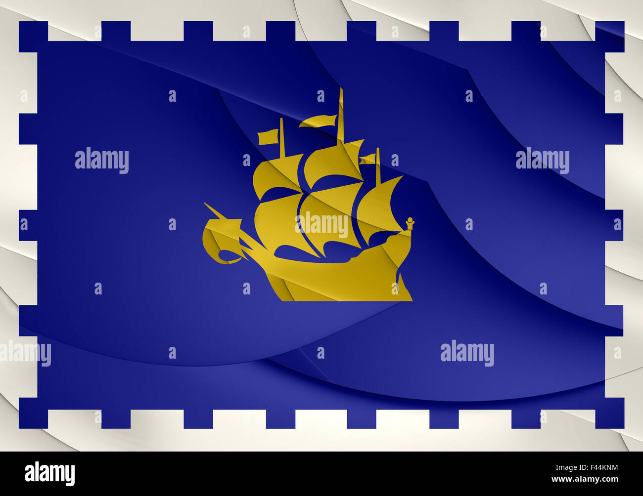 Flag of Quebec City Stock Photo - Alamy