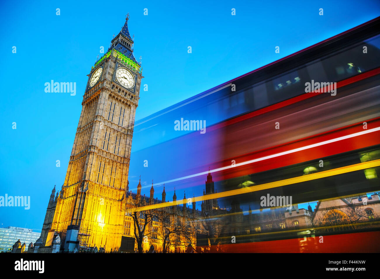 Clock tower in London Stock Photo - Alamy