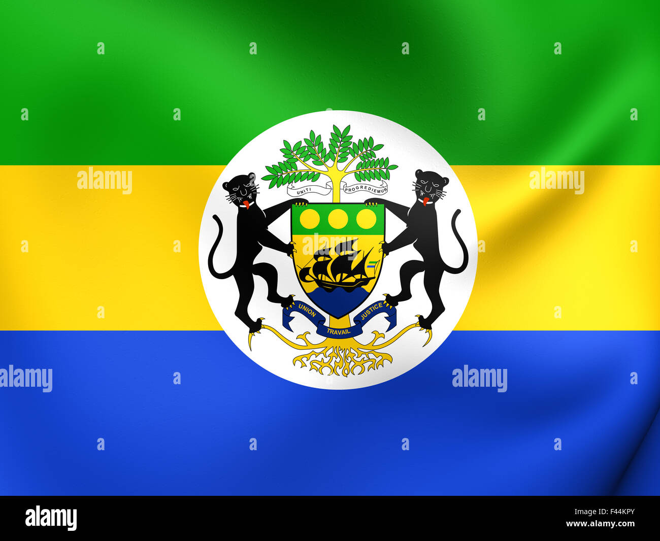 Presidential Standard of Gabon Stock Photo - Alamy