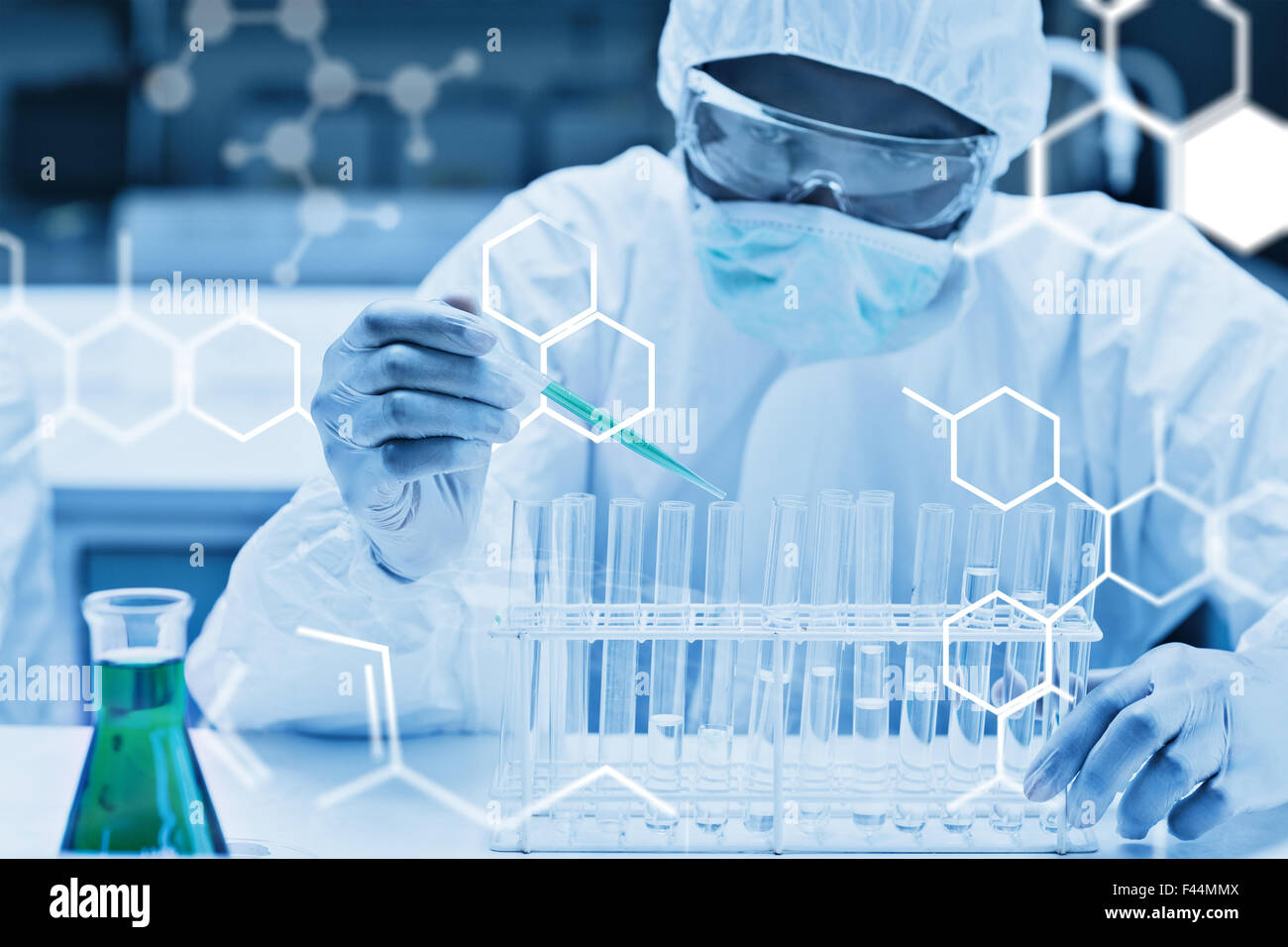 Composite image of science graphic Stock Photo - Alamy