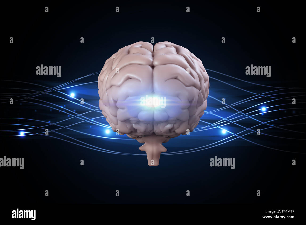 Composite image of brain Stock Photo - Alamy