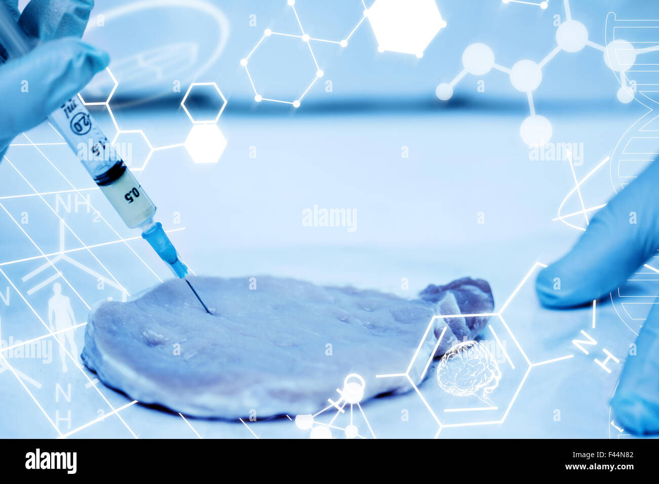 Composite image of science graphic Stock Photo - Alamy