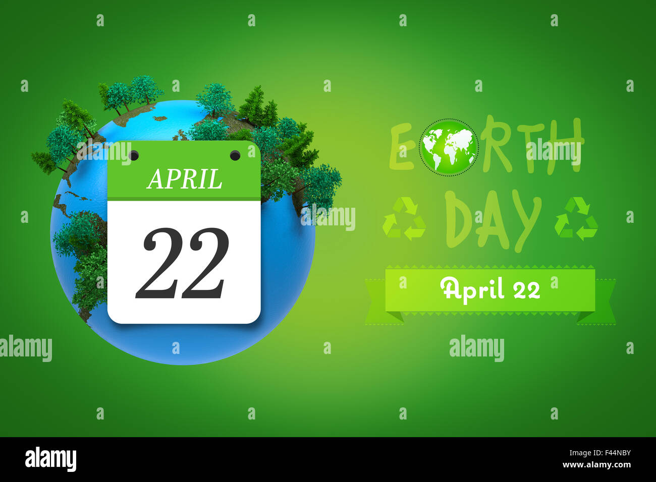 Composite image of april 22nd Stock Photo - Alamy