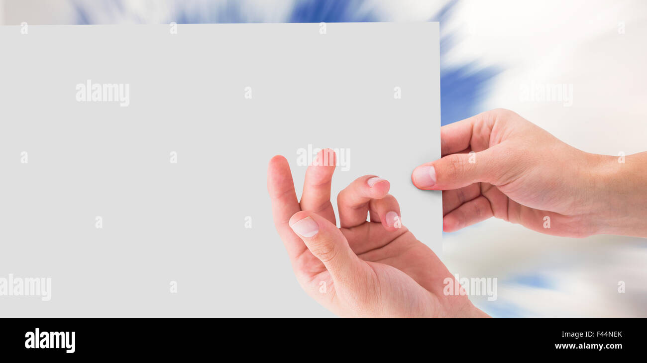 Composite image of hand showing card Stock Photo - Alamy Composite image of hand showing card Stock Photo - Alamy