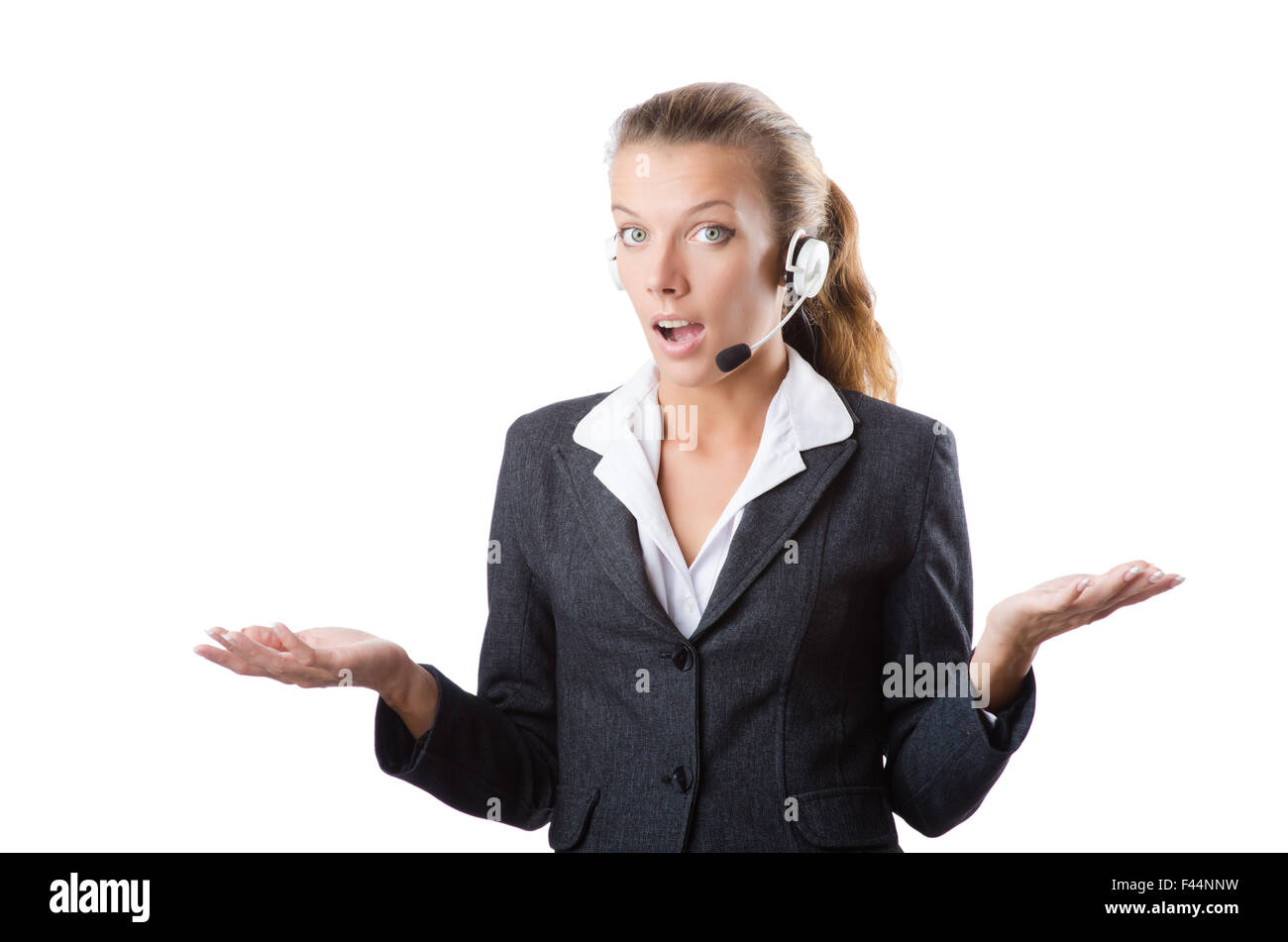 Surprised shocked secretary desk hi-res stock photography and images ...