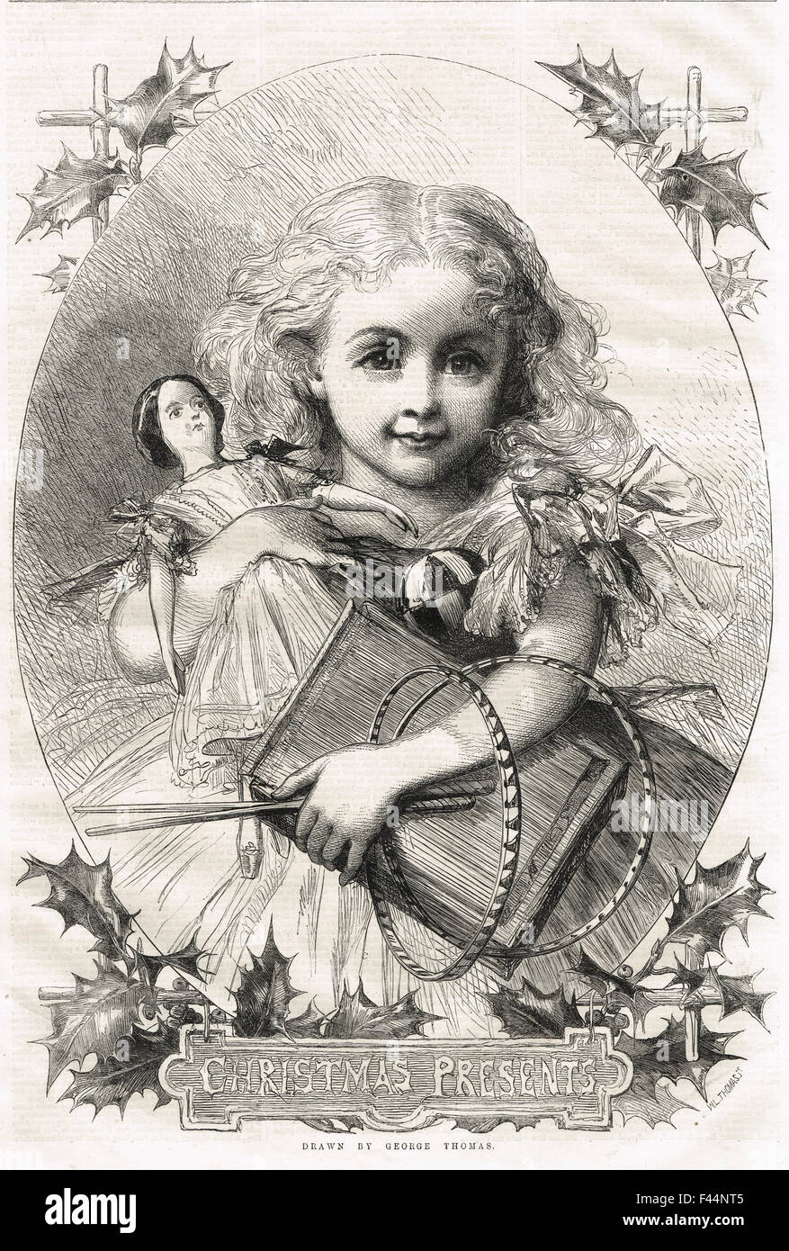 Victorian child christmas hi-res stock photography and images - Alamy