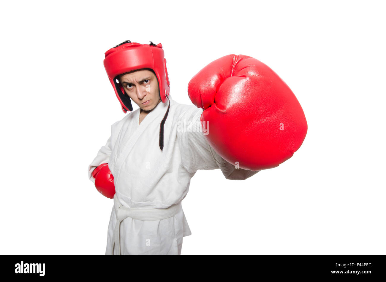 Man boxer isolated on white Stock Photo - Alamy