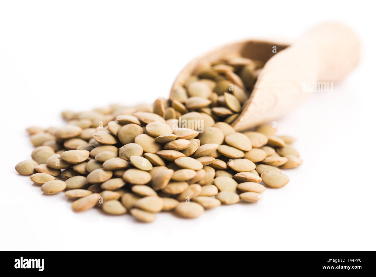 Lentils Isolated on White Background Stock Photo - Alamy