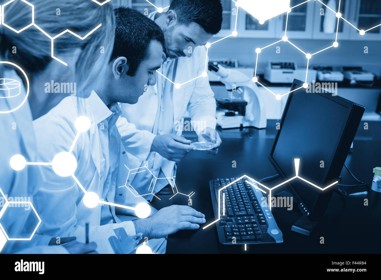 Composite image of science graphic Stock Photo - Alamy