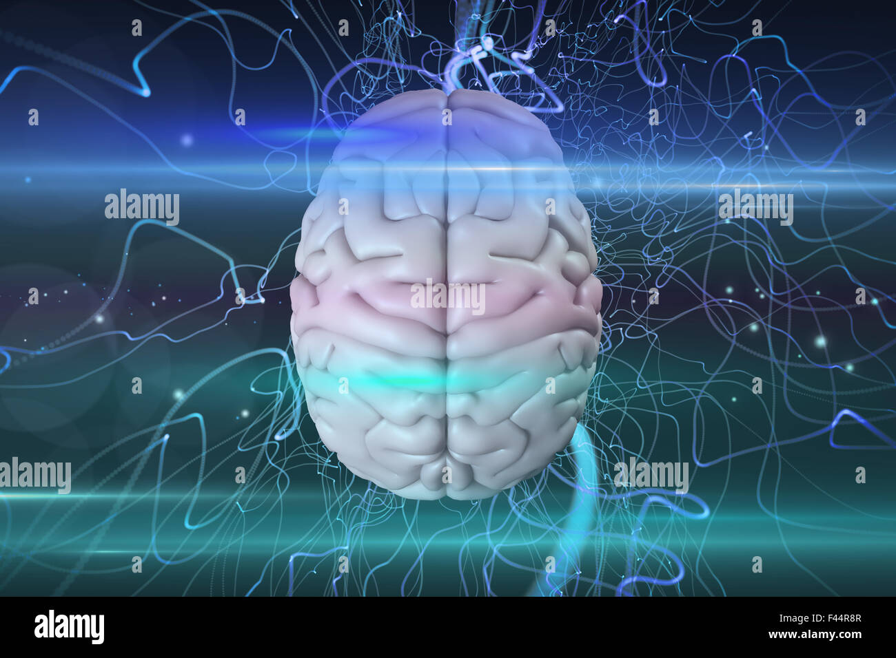 Composite image of brain Stock Photo - Alamy
